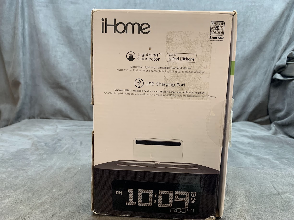 iHome IPL24 Docking Clock Radio + Dual Charging FM Alarm Clock For Ipod ...