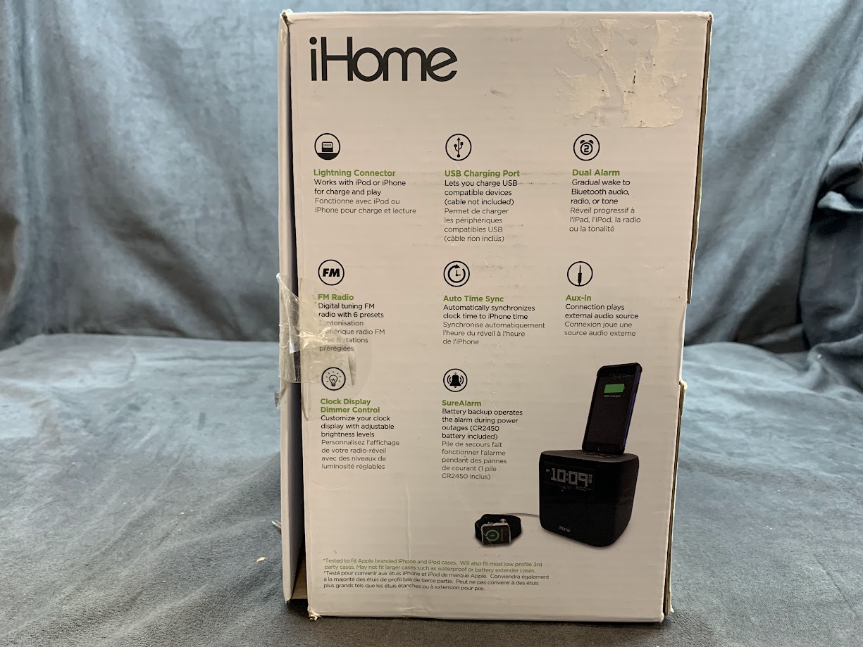 iHome IPL24 Docking Clock Radio + Dual Charging FM Alarm Clock For Ipod ...